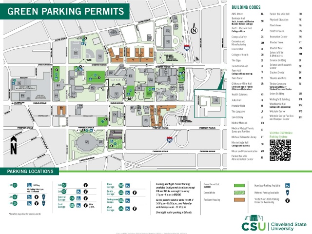 Parking Maps | Cleveland State University